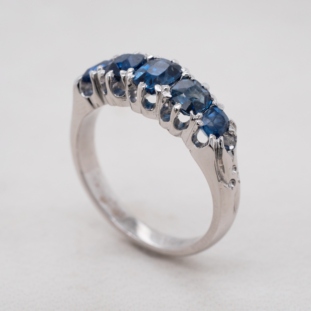 Five Stone Sapphire London Bridge Ring » Dalgleish Diamonds